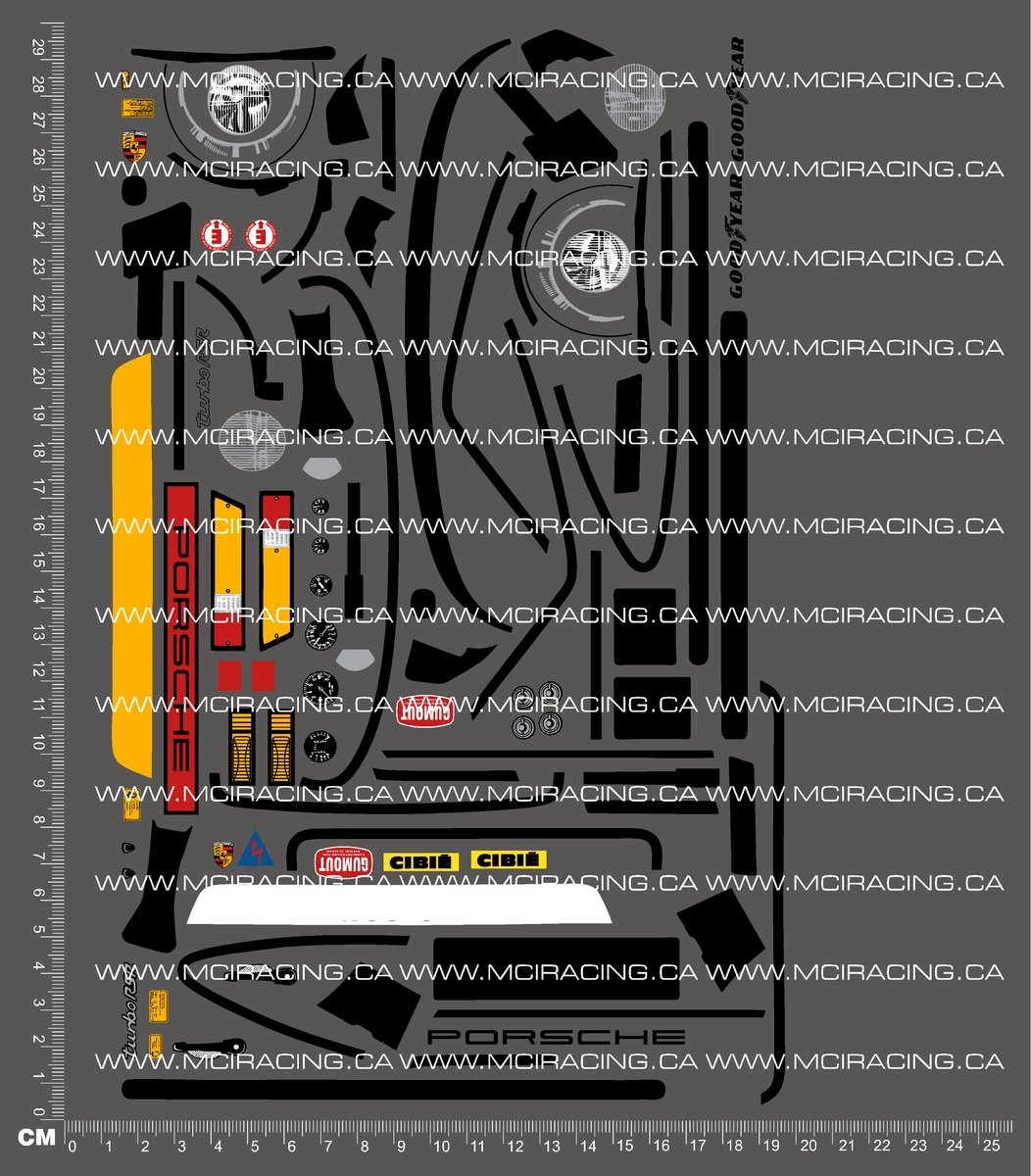 1/10TH TAM 49400 - PORSCH 934 TURBO RSR DECALS – Mciracing.ca