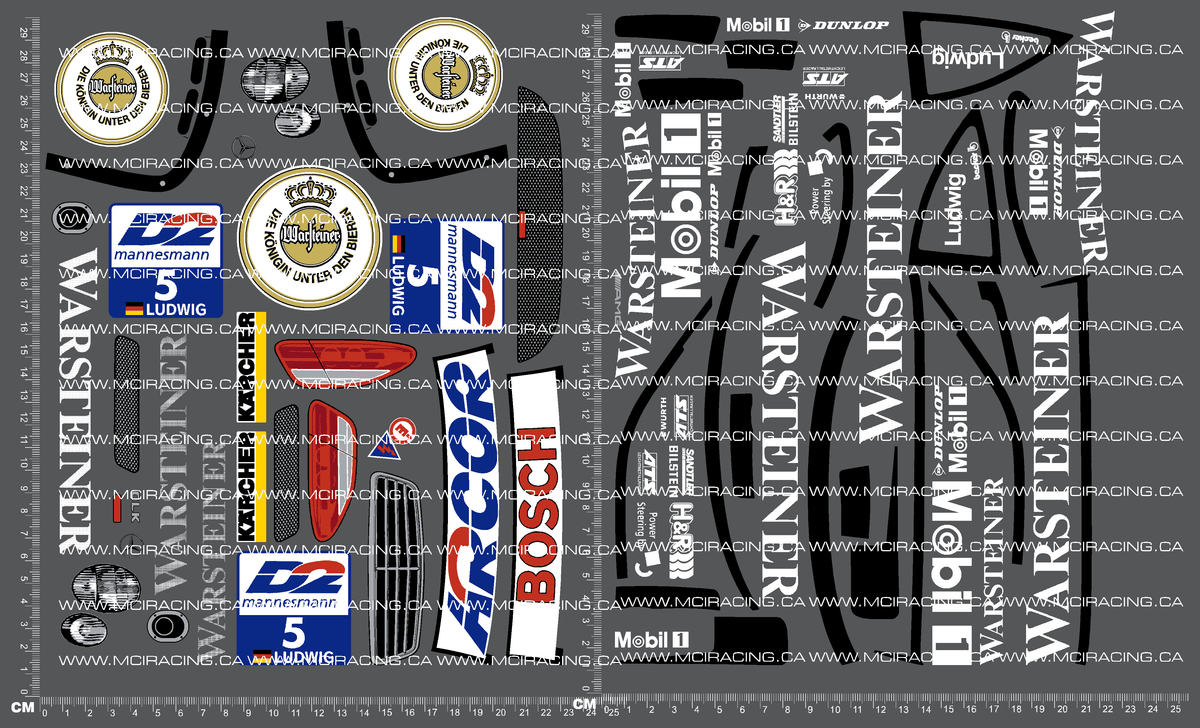 1/8TH TAM - 50895 TGX MERCEDES BENZ CLK DTM 2000 DECALS – Mciracing.ca