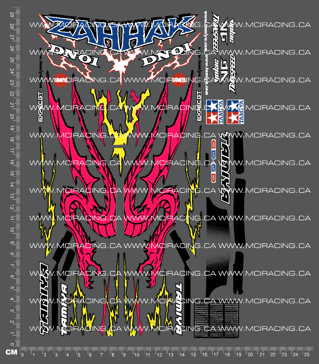 1/10TH TAM - 58477 - ZAHHAK DECALS – Mciracing.ca