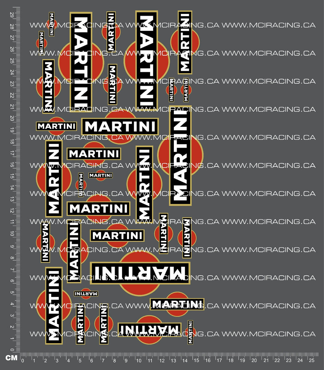 1/10TH MARTIN V2 DECALS – Mciracing.ca