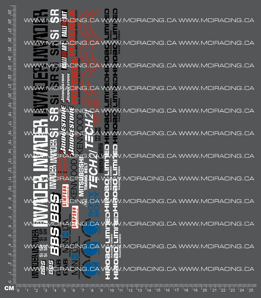 1/10TH HIROBO - INVADER DECALS – Mciracing.ca