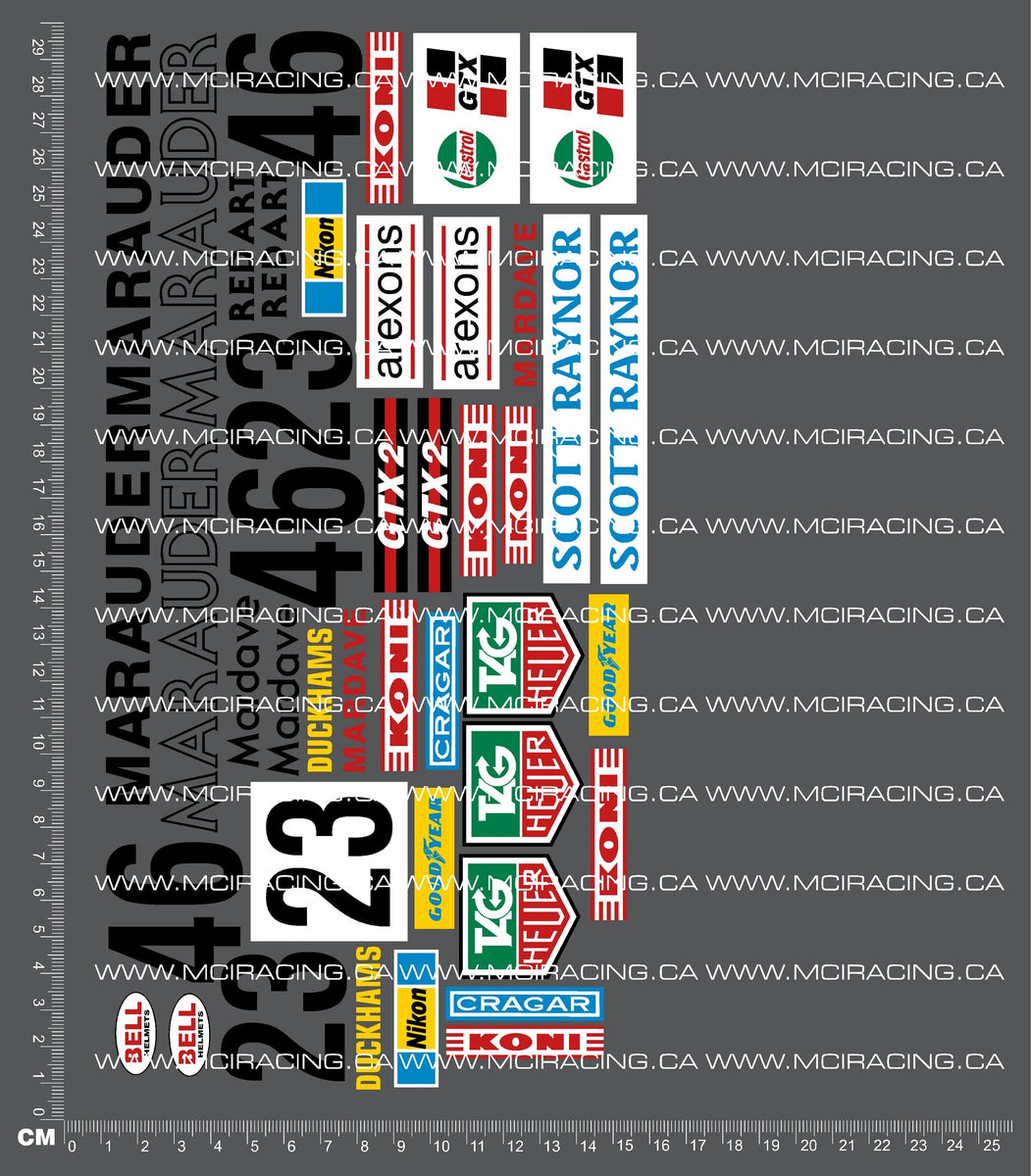 1/10TH MARDAVE - MARAUDER DECALS – Mciracing.ca