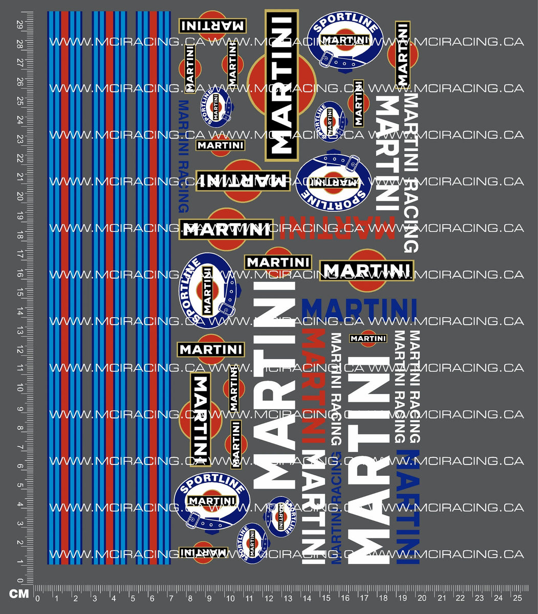 1/10TH MARTIN DECALS – Mciracing.ca