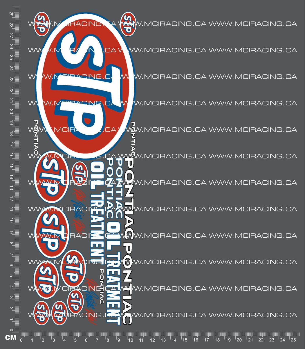 1/10TH STP PONTIA DECALS – Mciracing.ca