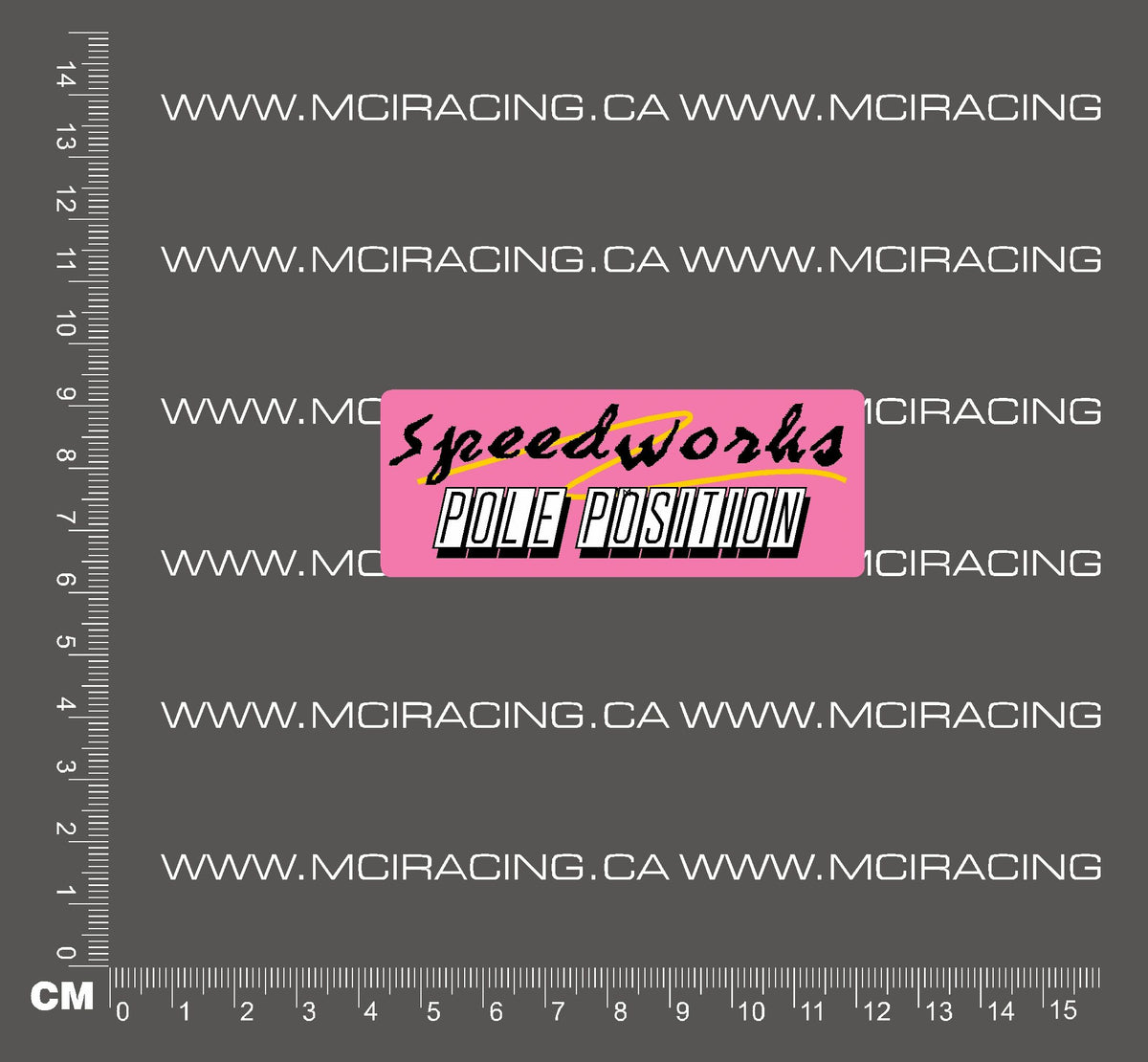 540 MOTOR DECAL - SPEEDWORKS - POLE POSITION – Mciracing.ca