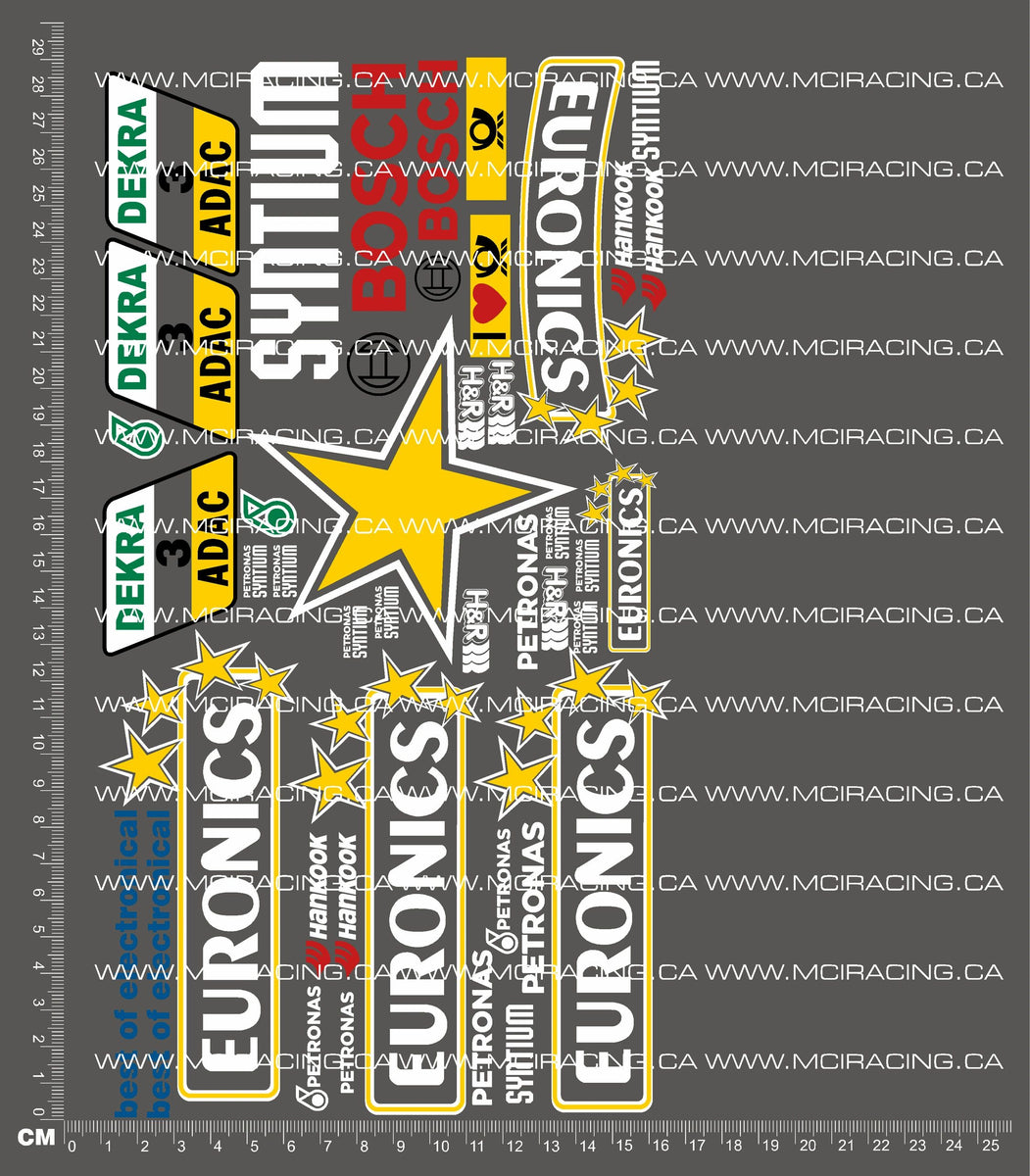 1/10TH DTM - EURONICS DECALS – Mciracing.ca