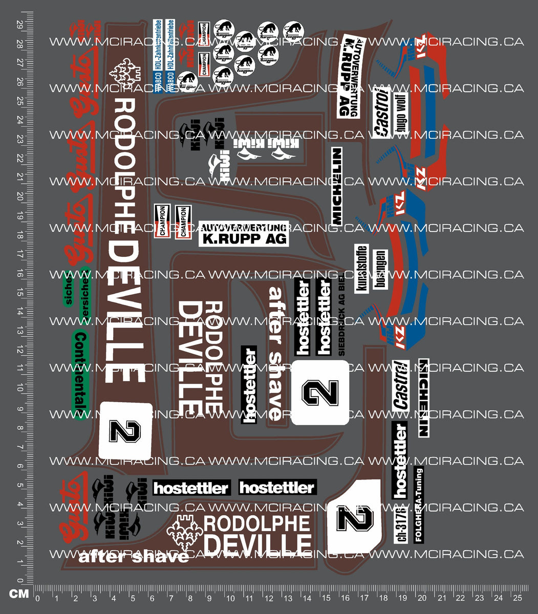 1/8TH TAM 58017 - B2B RACING SIDECAR DECALS – Mciracing.ca
