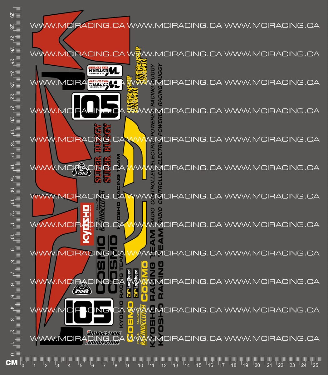 1/10TH KYO - COSMO DECALS – Mciracing.ca