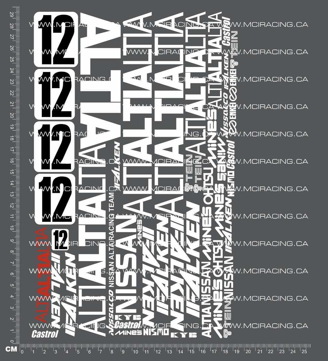 1/10TH SKYLINE - ALTIA DECALS – Mciracing.ca