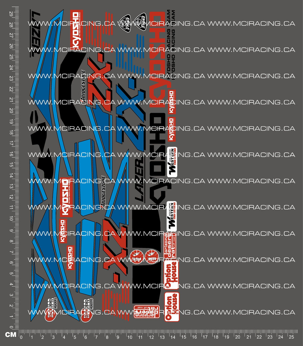 1/10TH KYO - LAZER ZX-R DECALS – Mciracing.ca