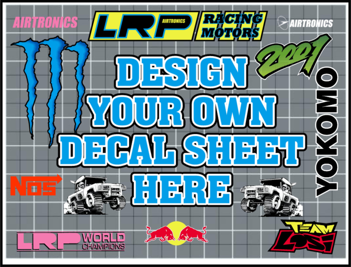 DESIGN YOUR OWN - 5 inch x 5 inch (125mm x 125mm) – Mciracing.ca
