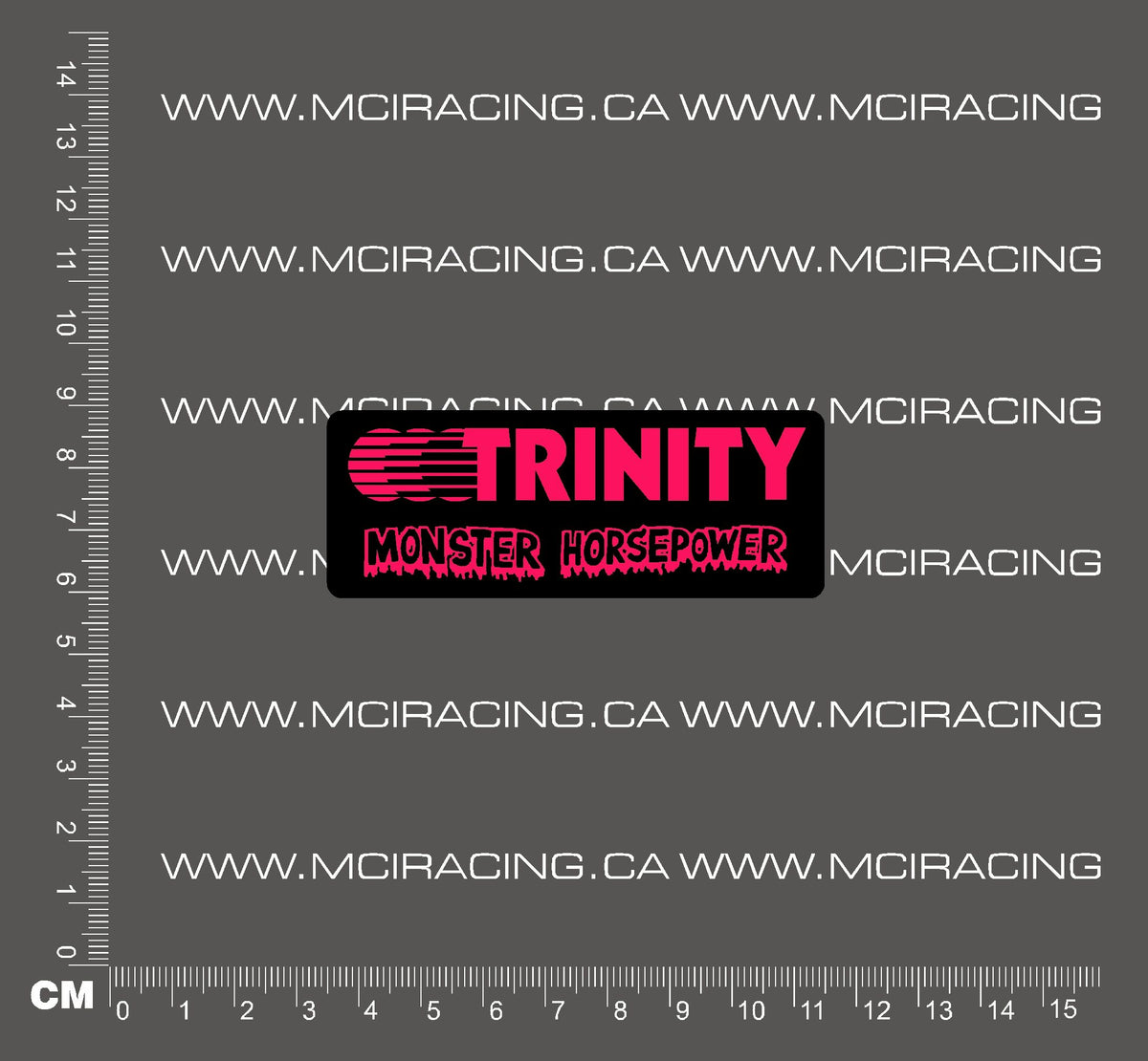 540 MOTOR DECAL - TRIN MONSTER HORSEPOWER BLACK AND PINK – Mciracing.ca