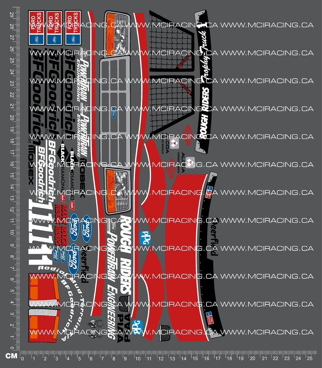 1/10TH TAM 58161 - F-150 RACING TRUCK DECALS – Mciracing.ca