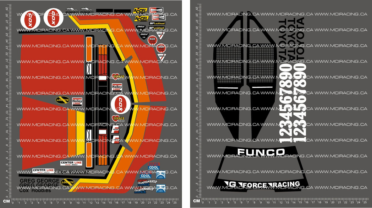 1/10TH KYO - COX ULTRASTOCK DECALS – Mciracing.ca
