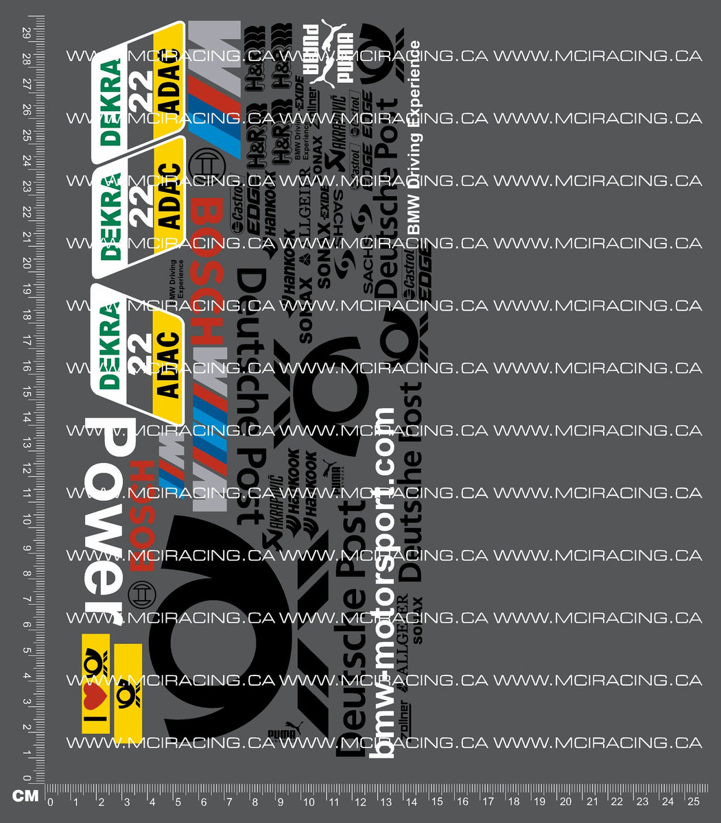 1/10TH DTM - DEUTSCHE POST DECALS – Mciracing.ca