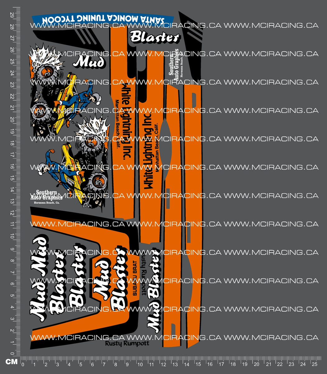 1/10TH TAM 58077 - SUBAR MUD BLASTER DECALS – Mciracing.ca