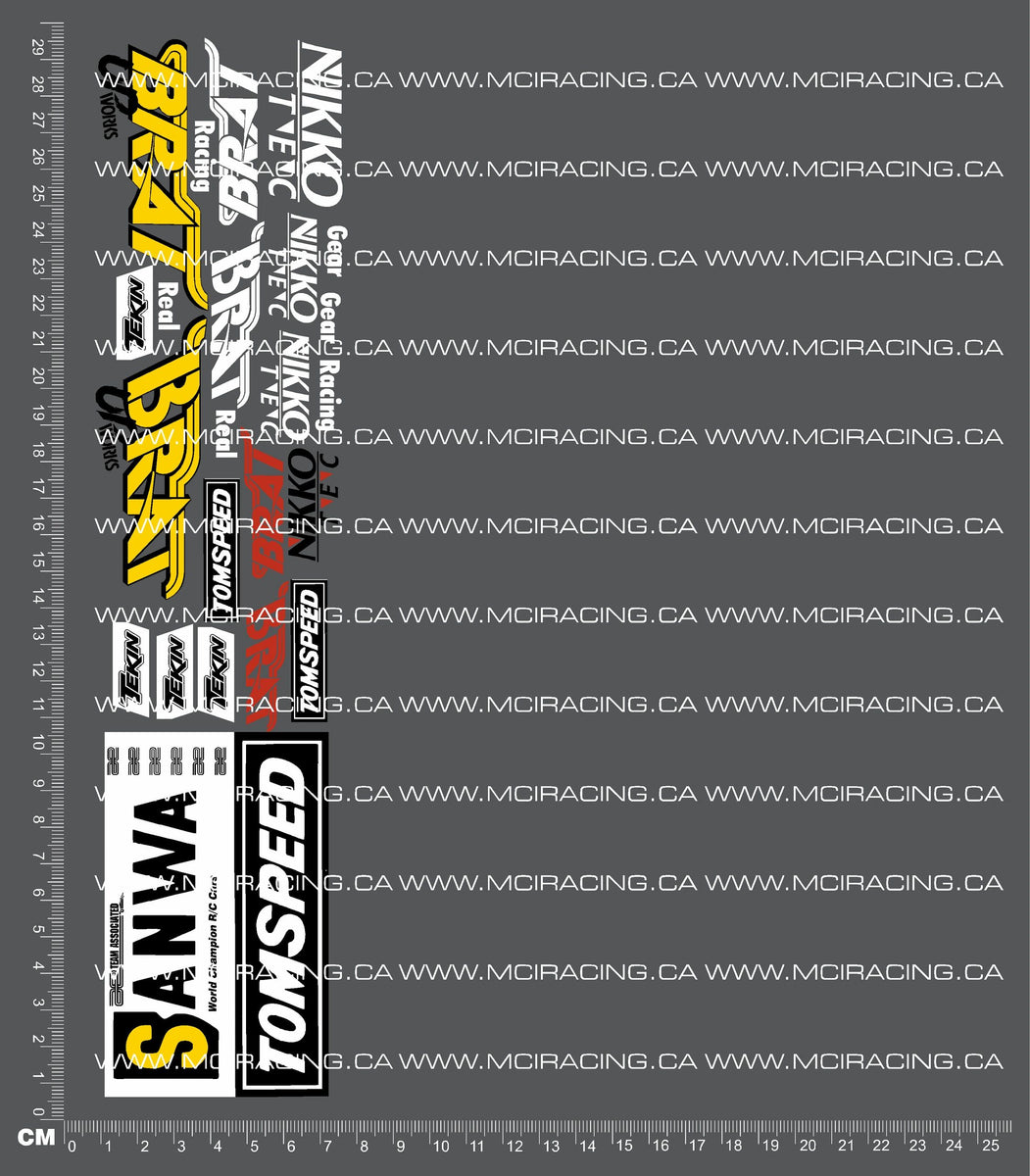 1/10TH NIKKO - BRAT IFMAR DECALS – Mciracing.ca