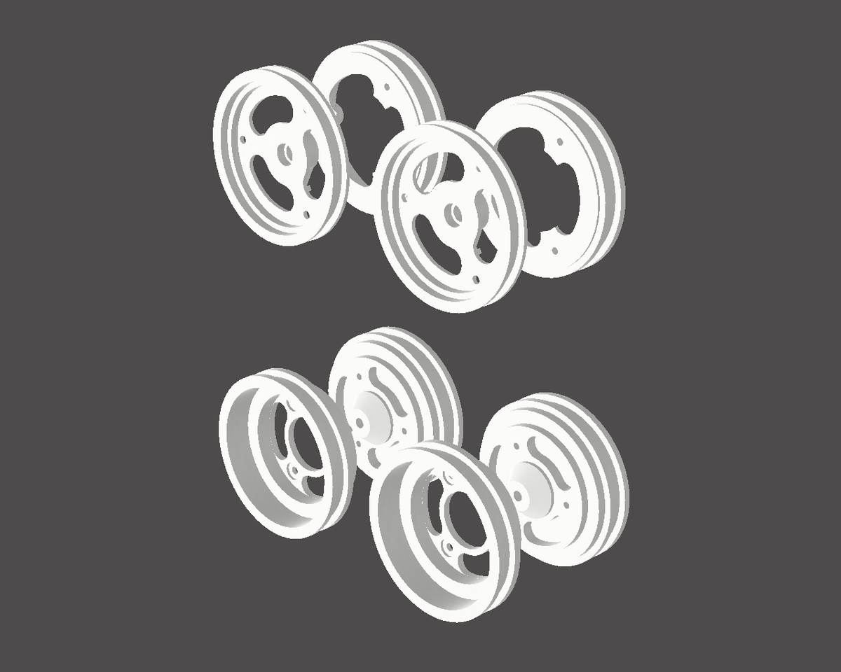 1/10TH ASSOCIAT - R10 - GOLD TUB - 2.2 JELLY BEAN WHEEL SET – Mciracing.ca